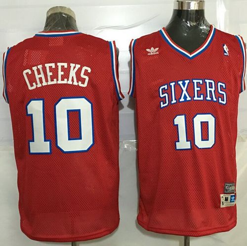 76ers #10 Maurice Cheeks Red Throwback Jersey – Dripgrape – Jerseys Shop