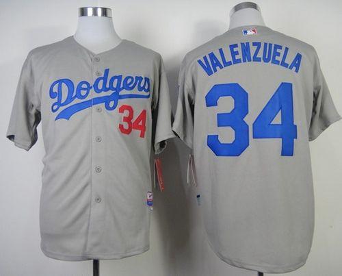 Dodgers #34 Fernando Valenzuela Grey Jersey – Dripgrape – Jerseys Shop