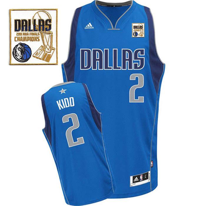 Mavericks 2011 Champion Patch #2 Jason Kidd Sky Blue Jersey – Dripgrape ...