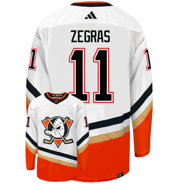 Anaheim Ducks #11 Trevor Zegras White 2022-23 Reverse Retro Jersey ...