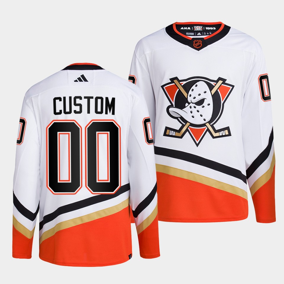 Anaheim Ducks Custom White 2022-23 Reverse Retro Jersey – Dripgrape ...