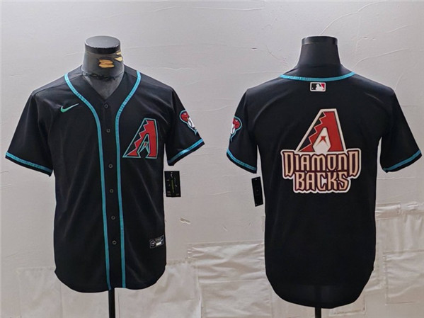 Arizona Diamondbacks Black Team Big Logo Baseball Jersey – Dripgrape ...