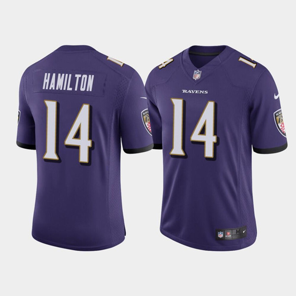 Baltimore Ravens #14 Kyle Hamilton Purple Game Jersey – Dripgrape ...