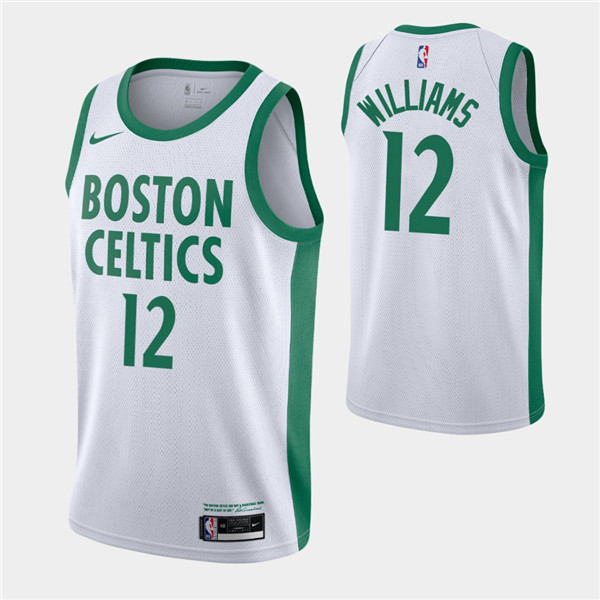 Boston Celtics #12 Grant Williams White 2020-21 City Edition Swingman ...
