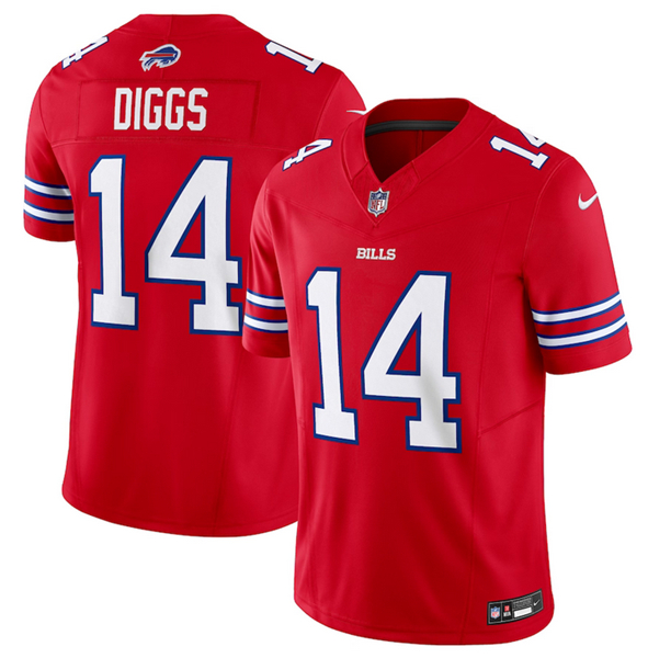 Buffalo Bills #14 Stefon Diggs Red 2023 FUSE Jersey – Dripgrape ...