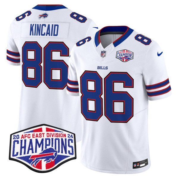 Buffalo Bills #86 Dalton Kincaid White 2024-25 FUSE AFC East Division ...