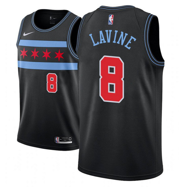 Chicago Bulls #8 Zach LaVine Black Basketball Jersey – Dripgrape ...