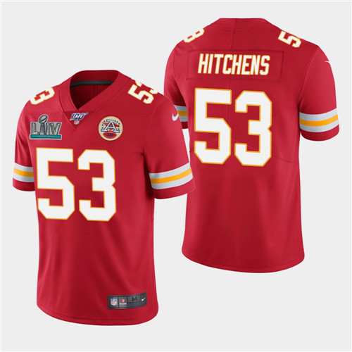 Chiefs #53 Anthony Hitchens Red Super Bowl LIV Jersey – Dripgrape ...