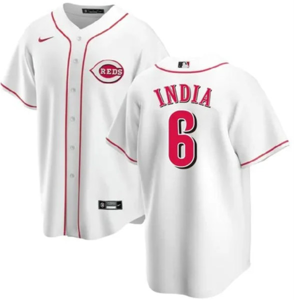 Cincinnati Reds #6 Jonathan India White Baseball Jersey – Dripgrape ...