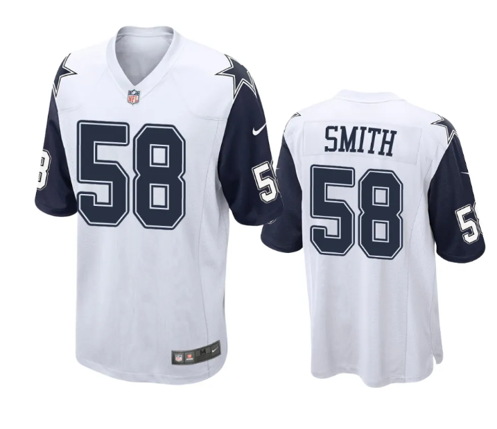 Dallas Cowboys #58 Mazi Smith White Thanksgiving Jersey – Dripgrape ...