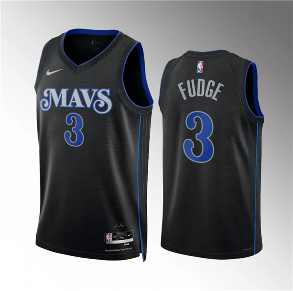 Dallas Mavericks #3 Alex Fudge Black 2023-24 City Edition Basketball ...