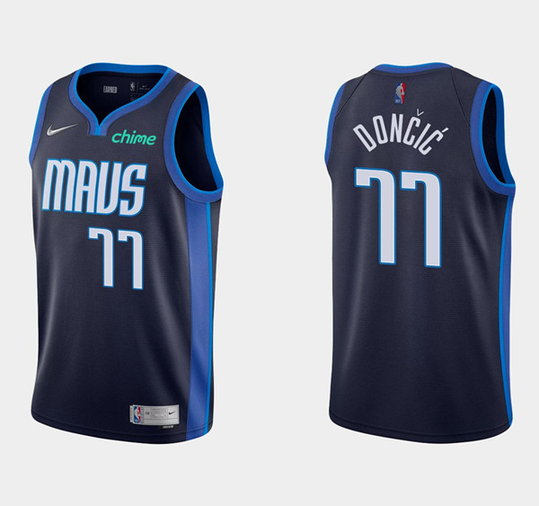 Dallas Mavericks #77 Luka Doncic Black and Blue Jersey – Dripgrape ...