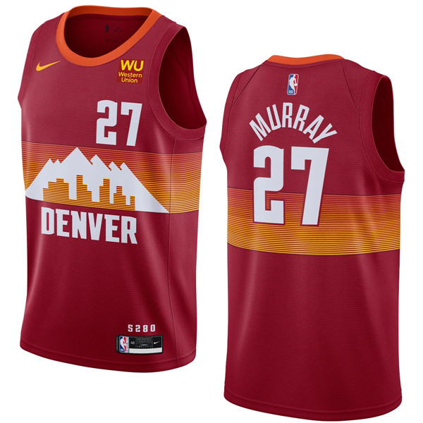 Denver Nuggets #27 Jamal Murray Red 2020-21 City Edition Jersey ...