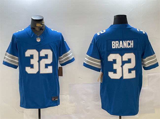 Detroit Lions #32 Brian Branch Blue 2024 FUSE Jersey – Dripgrape ...