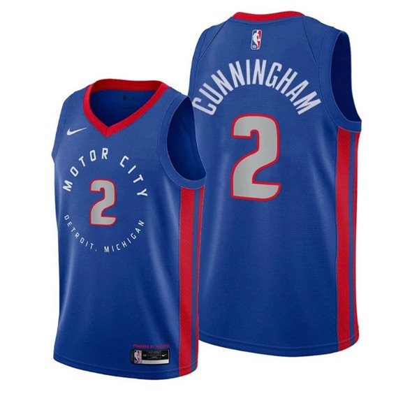 Detroit Pistons #2 Cade Cunningham Navy Jersey – Dripgrape – Jerseys Shop