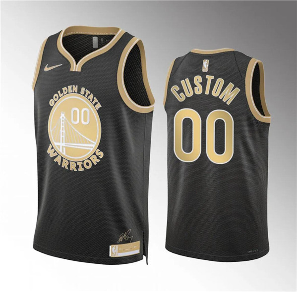 Golden State Warriors Custom Black 2024 Select Series Basketball Jersey ...