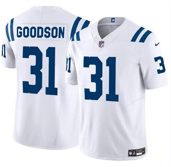Indianapolis Colts #31 Tyler Goodson White 2024 FUSE Jersey – Dripgrape ...