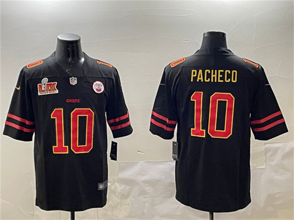 Kansas City Chiefs #10 Isiah Pacheco Black Gold 2025 Super Bowl LIX ...