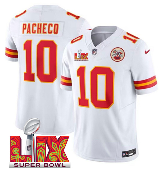 Kansas City Chiefs #10 Isiah Pacheco White 2025 FUSE Super Bowl LIX ...