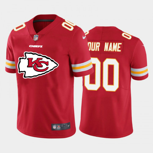Kansas City Chiefs Custom Red Team Big Logo Jersey – Dripgrape ...
