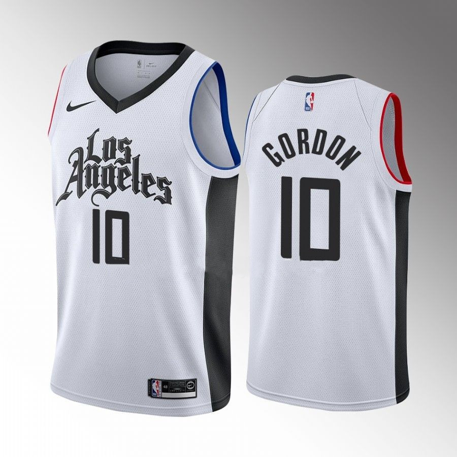 Los Angeles Clippers #10 Eric Gordon White City Edition Jersey ...