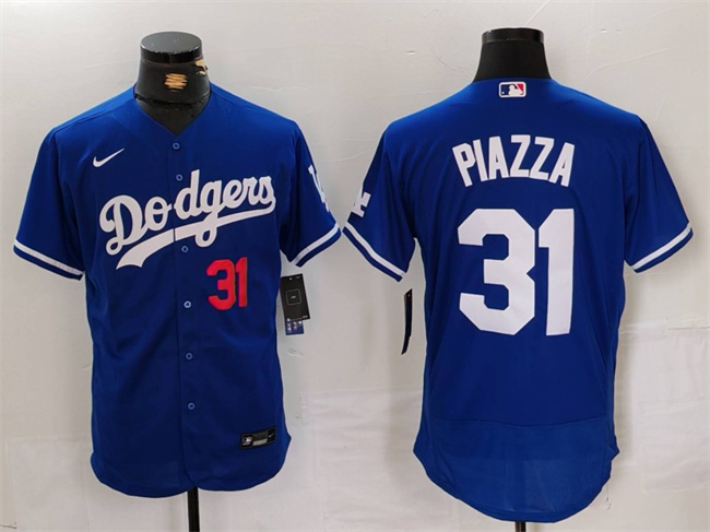 Los Angeles Dodgers #31 Mike Piazza Blue Baseball Jersey – Dripgrape ...