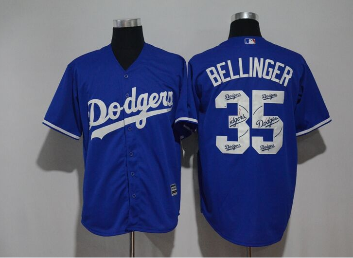 Los Angeles Dodgers #35 Cody Bellinger Majestic Royal Jersey ...