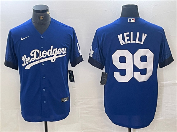 Los Angeles Dodgers #99 Joe Kelly Blue City Connect Baseball Jersey ...
