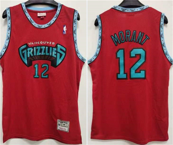 Memphis Grizzlies #12 Ja Morant Red Jersey – Dripgrape – Jerseys Shop