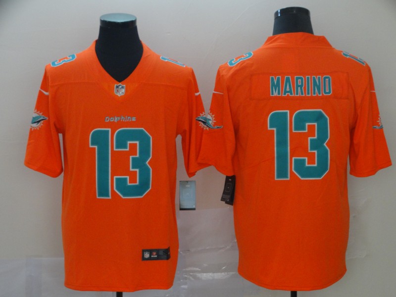Miami Dolphins #13 Dan Marino Orange Inverted Legend Jersey – Dripgrape ...