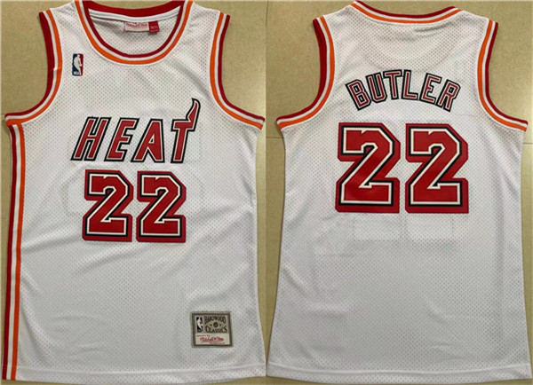Miami Heat #22 Jimmy Butler White Throwback Basketball Jersey ...