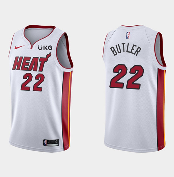 Miami Heat White #22 Jimmy Butler Association Edition Swingman Jersey ...