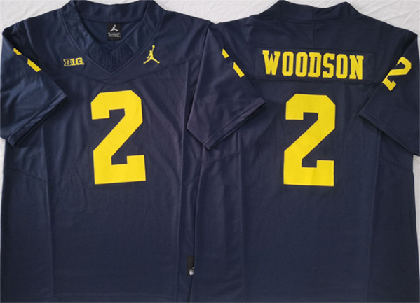 Michigan Wolverines #2 Charles Woodson Navy 2023 FUSE Jersey ...