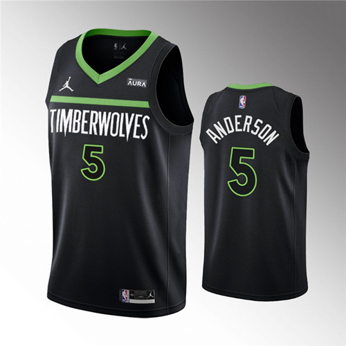 Minnesota Timberwolves #5 Kyle Anderson Black Statement Edition Jersey ...