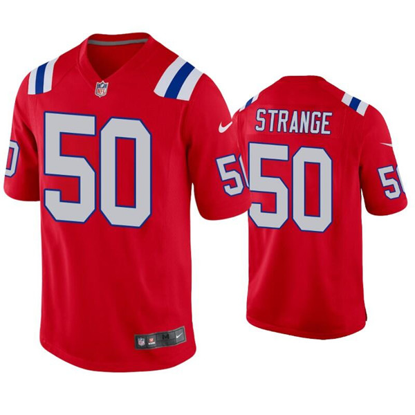New England Patriots #50 Cole Strange Red Jersey – Dripgrape – Jerseys Shop