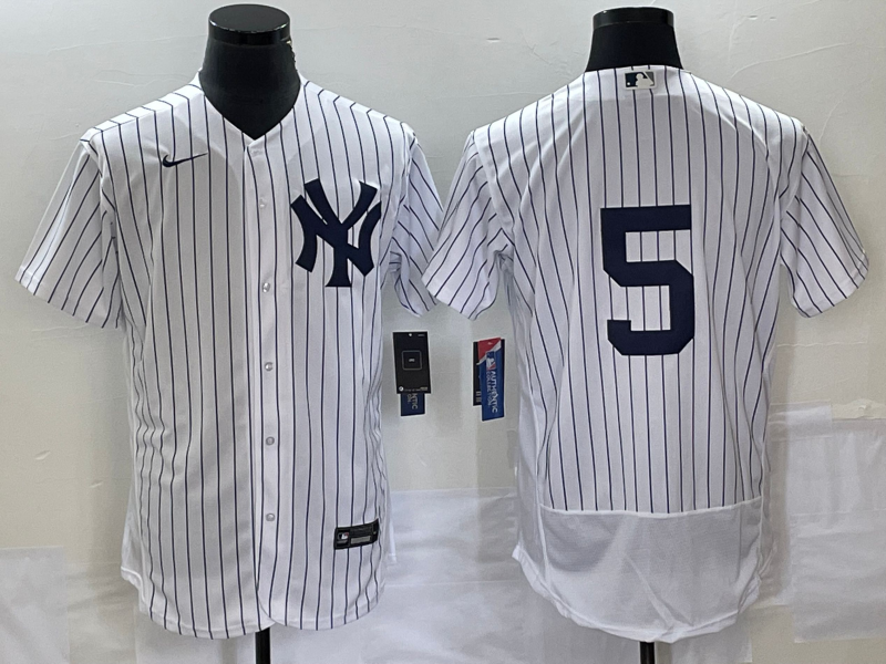 New York Yankees #5 Joe DiMaggio White Baseball Jersey – Dripgrape ...