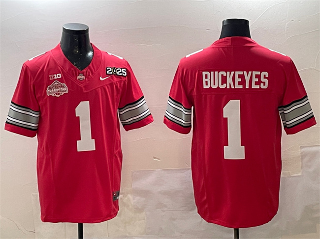 Ohio State Buckeyes #1 Buckeyes Red 2025 CFP Final With National ...