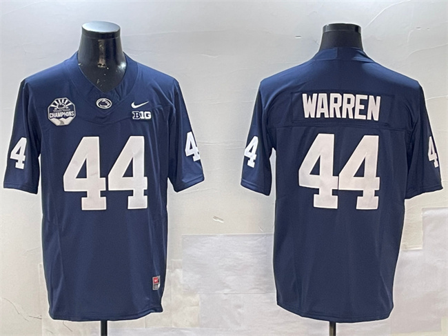 Penn State Nittany Lions #44 Davis Warren Navy 2024 Fiesta Bowl ...