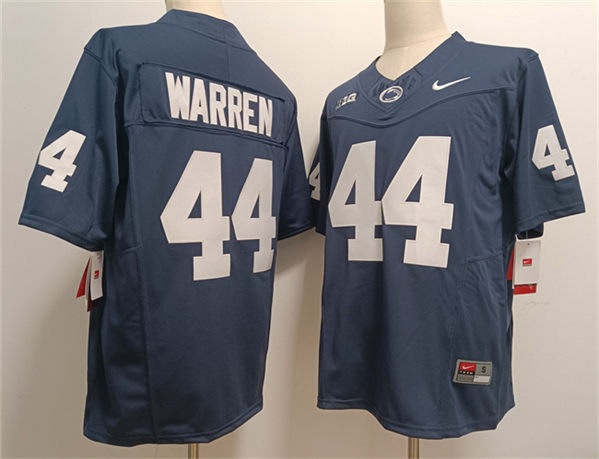 Penn State Nittany Lions #44 Davis Warren Navy 2024 FUSE With Name ...
