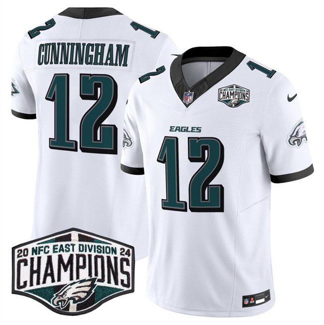 Philadelphia Eagles #12 Randall Cunningham White 2024 New NFC East ...