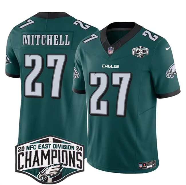 Philadelphia Eagles #27 Quinyon Mitchell Green 2024 New NFC East ...