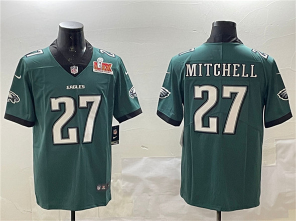 Philadelphia Eagles #27 Quinyon Mitchell Green 2025 Super Bowl LIX ...