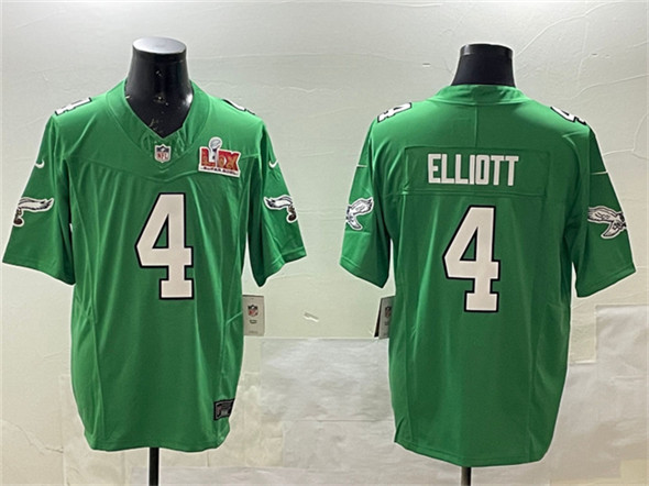 Philadelphia Eagles #4 Jake Elliott Green 2025 Super Bowl LIX Patch ...