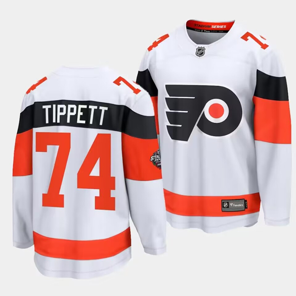 Philadelphia Flyers #74 Owen Tippett White 2024 Stadium Series Jersey ...