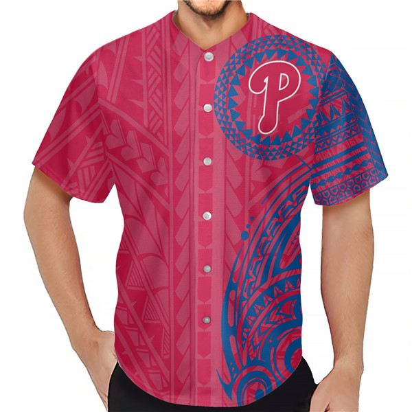 Philadelphia Phillies Red Baseball Jersey – Dripgrape – Jerseys Shop