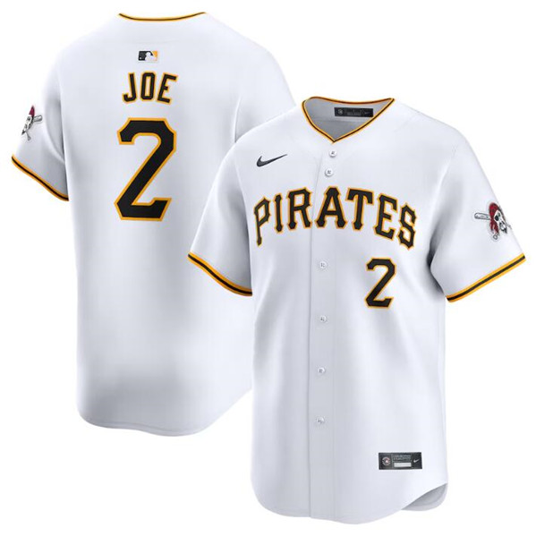 Pittsburgh Pirates #2 Connor Joe White Home Baseball Jersey – Dripgrape ...
