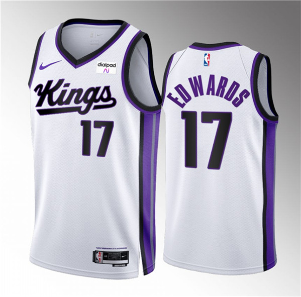 Sacramento Kings #17 Kessler Edwards White 2023-24 Association Edition ...