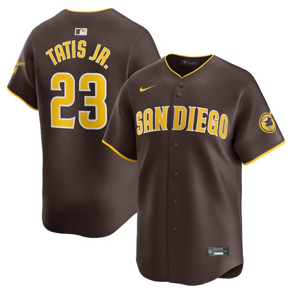 San Diego Padres #23 Fernando Tatis Jr. Brown 2024 Away Baseball Jersey ...