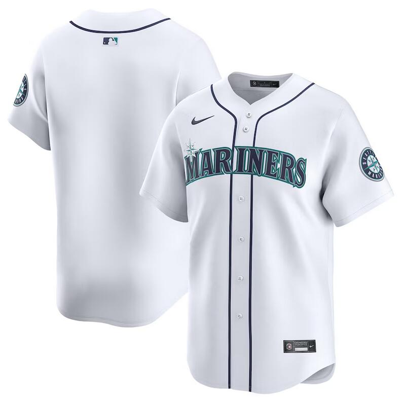 Seattle Mariners Blank White Home jersey – Dripgrape – Jerseys Shop