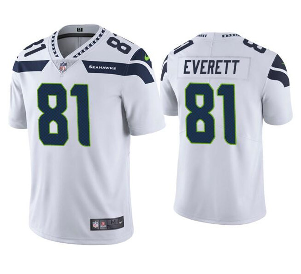 Seattle Seahawks #81 Gerald Everett White Jersey – Dripgrape – Jerseys Shop